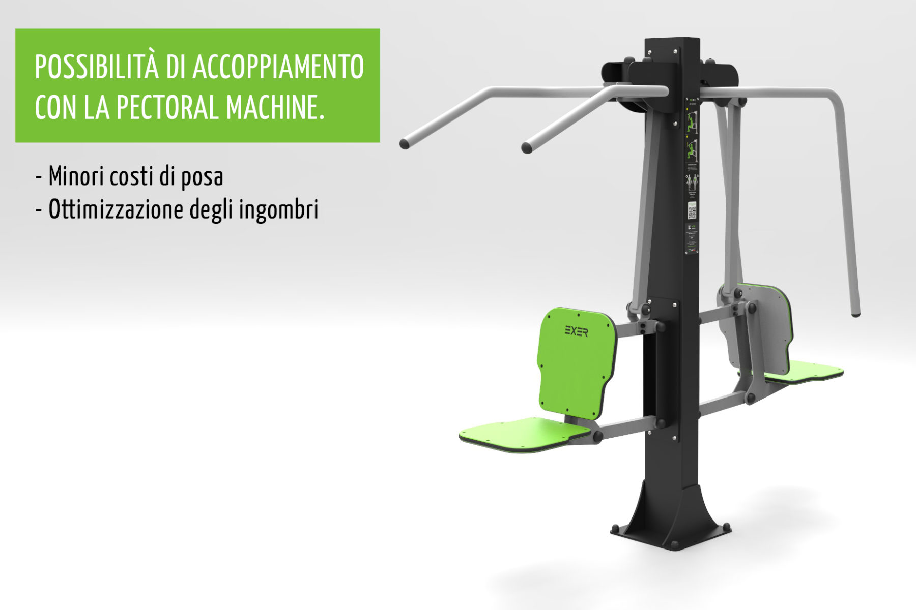 Lat Machine EXER - Outdoor Fitness Equipment
